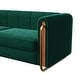 Modern Channel Tufted Velvet Sofa with Piped Legs - Bed Bath & Beyond ...