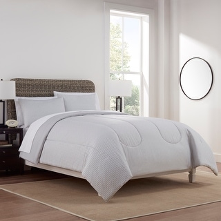 Martex Mf Reversible Comforter Pinstripe Comforter Set - Bed Bath & Beyond - 40901371