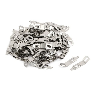 Picture Photo Frame Backboard Metal Spring Turn Clip Hanger Siver Tone ...