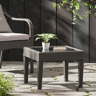 Outdoor Antibes Wicker Side Table （only include table) - Bed Bath ...