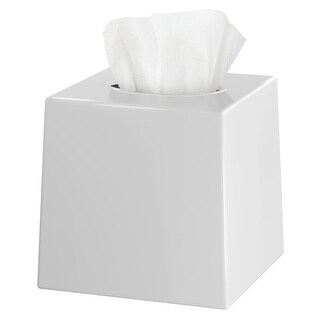 DWËLLZA HOME White Tissue Box Cover Square - On Sale - Bed Bath ...