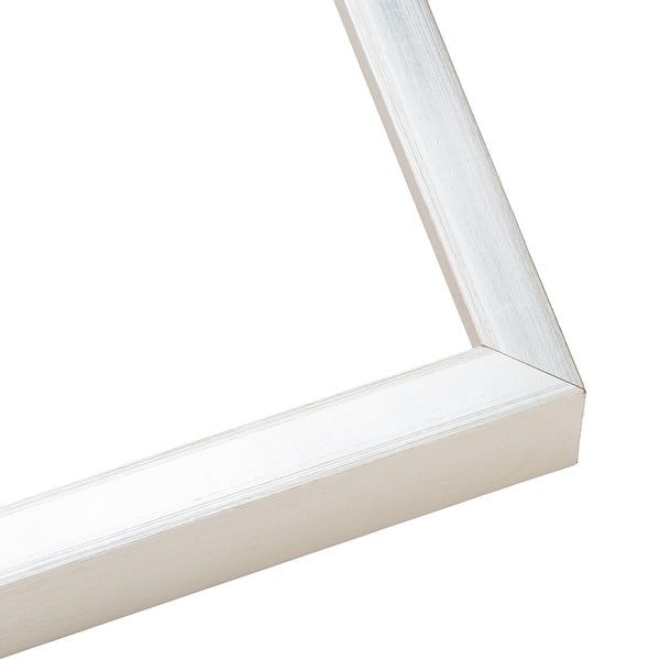 30x10 Shadow Box Frame Silver Real Wood Contemporary Shadowbox Display ...