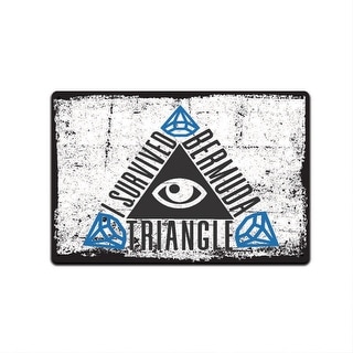 I Survived The Bermuda Triangle Funny Aluminum Sign 12" x 8" - 12" X 8 ...