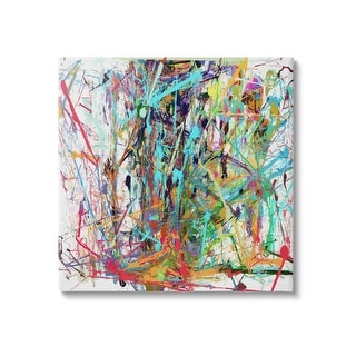 Stupell Urban Splatter Chaotic Abstraction Canvas Wall Art Design by ...