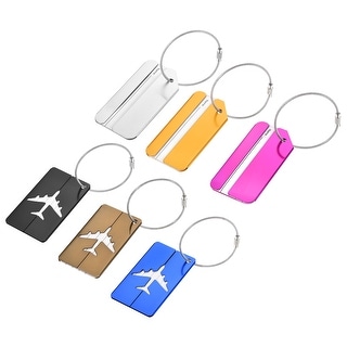 Luggage Tags, Identifier Card Holder Label for Travel, 6 Colors 1 Set ...