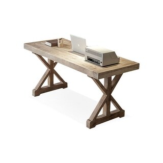 Burlywood Rectangular Solid Wood desks - Bed Bath & Beyond - 41309958