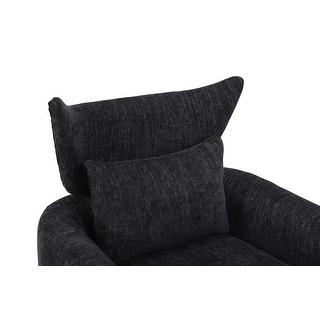 360-Degree Swivel Accent Chair with Circular Metal Base - Bed Bath ...