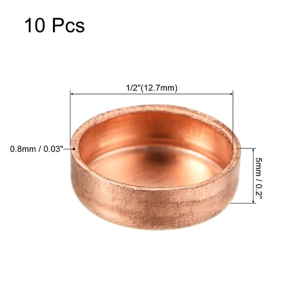Copper End Cap Pipe Fitting Sweat Plug Connection for Water Pipe - Bed ...