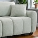 110" Modular L-Shaped Sectional Sofa with Ottoman, Boucle Fabric Couch ...