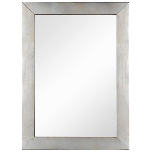 Rectangular Wall Mirror - Champagne Silver Frame Finish - Bed Bath ...