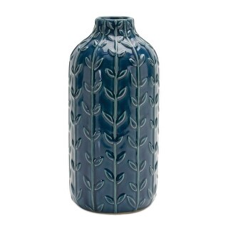 Ceramic Leaf Pattern Vase (Set of 2) - Bed Bath & Beyond - 38291864
