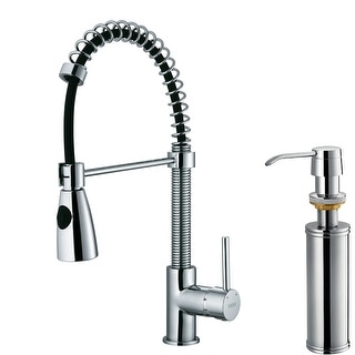 Vigo Brant 1.8 GPM Single Hole Pre-Rinse Kitchen Faucet - Includes ...