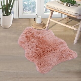 Garvee Fluffy Area Rugs Artificial Wool Sheepskin Nursery Rugs for Kids ...