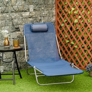 Breathable Mesh Sun Tanning Chair Folding Beach Ready Lounge Chair ...