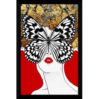 "Butterfly Face in Red" by Jodi Print on Acrylic - Bed Bath & Beyond ...