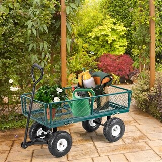 Heavy Duty Multi-Functional Handcart with 10-Inch Wheels, 440lb ...