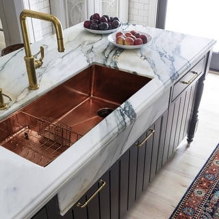 Nantucket Sinks X Studio Dearborn Copper STEPPE ™ Undermount Kitchen ...