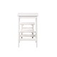 24 Inch 3 Level Step Stool, Plank Tops and Safety Latch, Classic White ...