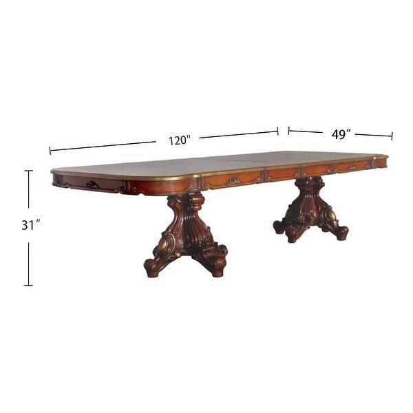 Rectangular Dining Table with Removable Leaf in Cherry Oak - Bed Bath ...