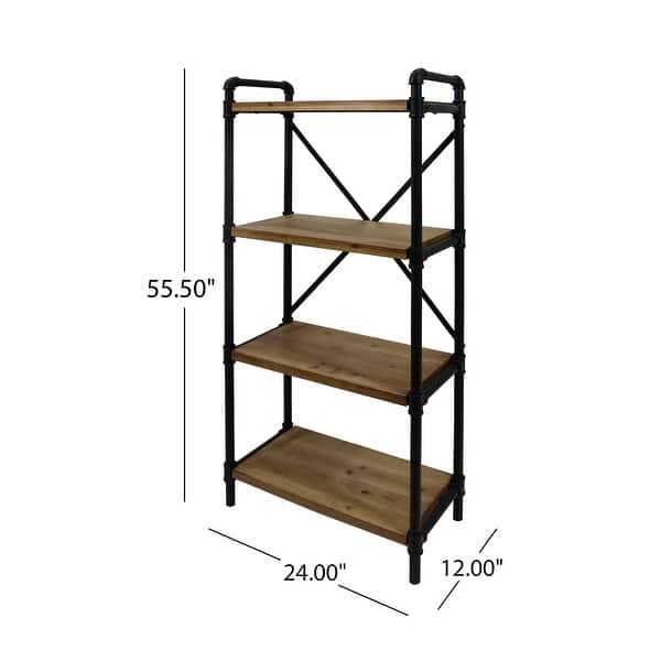 Greenwood Iron Bookcase by Christopher Knight Home - Bed Bath & Beyond ...