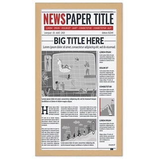 11x12 Newspaper Frame Solid Wood - Matte Natural Finish - Matches Any ...