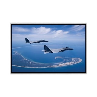 iCanvas "Two F-15 Eagles Fly High Over Cape Cod, Massachusetts" by HIGH ...