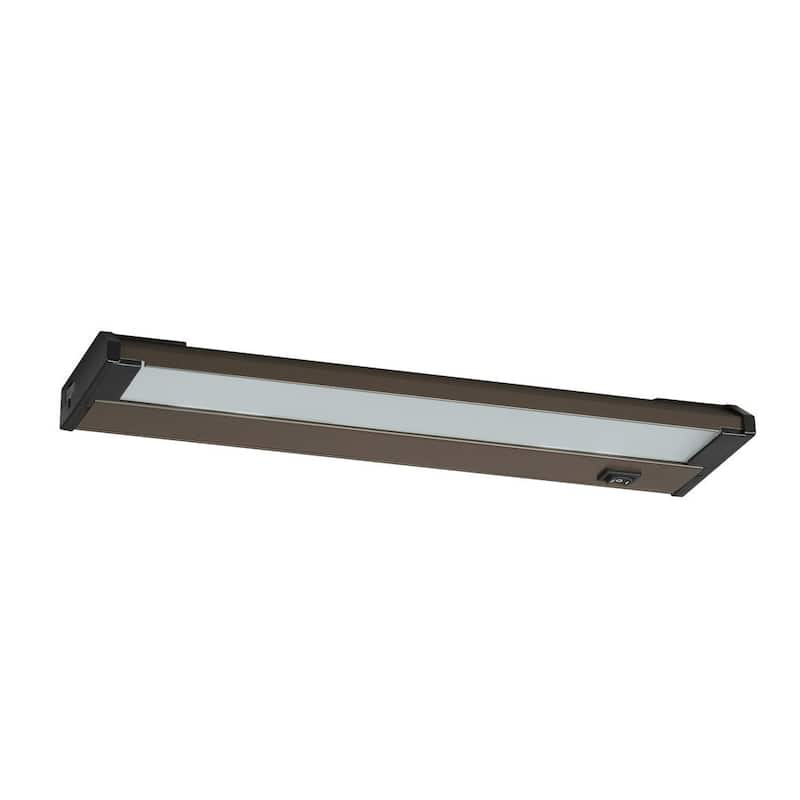 Xenon Nxl 22-inch Oil-Rubbed Bronze Under Cabinet, White Glass Diffuser ...