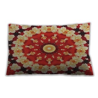Ahgly Company Patterned Indoor-Outdoor Chilli Pepper Red Lumbar Throw ...