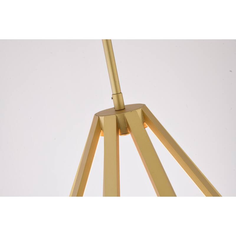 18" Gold Metal LED Chandelier With Silicone Diffusers - Bed Bath ...