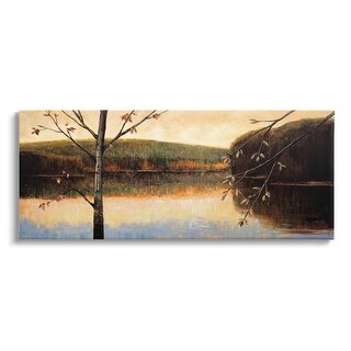 Stupell Autumn Trees by Lake Canvas Wall Art Design by Justin Adams ...