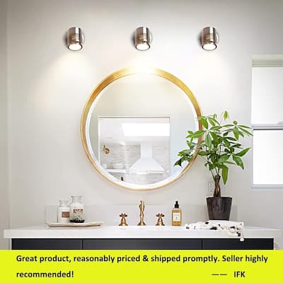 Kenzie 3 Light LED Flush Mount Ceiling and Wall Light - Brushed Nickel ...