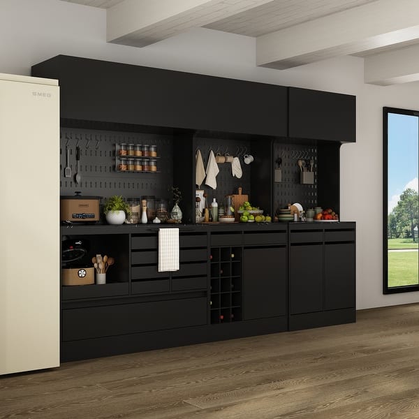 Modular Kitchen Pantry Hutch 4-in-1 Pantry Cabinet Storage Cupboard ...