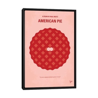 iCanvas "American Pie Minimal Movie Poster" by Chungkong Framed Canvas ...