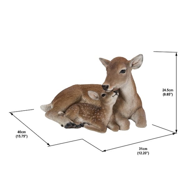 Cuddling Mother and Baby Deer Garden Statue - Bed Bath & Beyond - 36606728