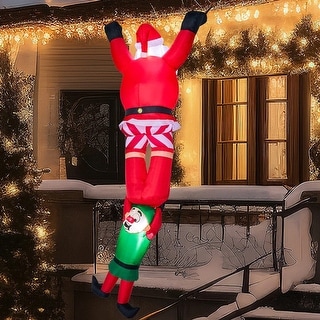 Climbing Santa and Elf Inflatable - Bed Bath & Beyond - 40867982