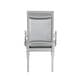 Grey and Platinum Upholstered Arm Chairs (Set of 2) - Bed Bath & Beyond ...