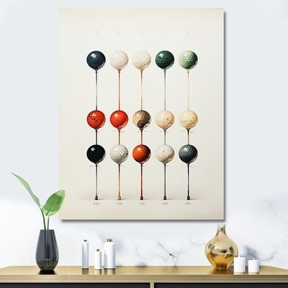 Designart "Minimalism Golf Tees IV" Golf Canvas Prints - Bed Bath ...