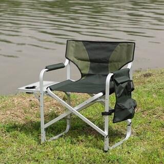 1-piece Padded Folding Outdoor Chair with Side Table - Bed Bath ...