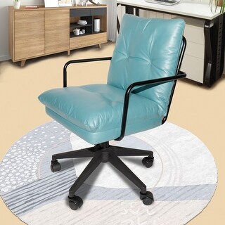 Office Chair, Living Room 360 Degree Swivel Upholstered Chair With ...