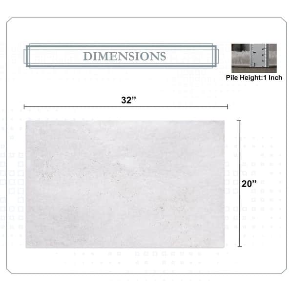 bathroom mat dimensions