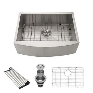 Kichae Farmhouse Kitchen Sink 24 Inch Stainless Steel Apron Sink - 24 ...