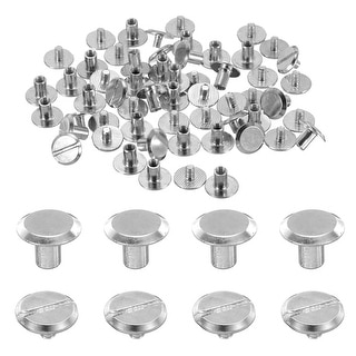 30set Chicago Screw, Metal Stud Screw Rivets for Leather - M4 x 6mm ...