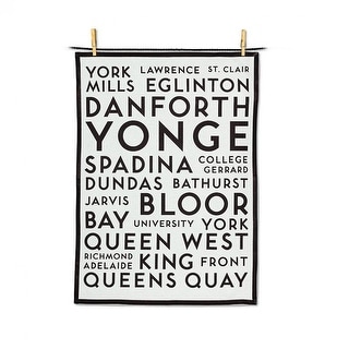 Toronto Street Names Tea Towel - Bed Bath & Beyond - 41538567