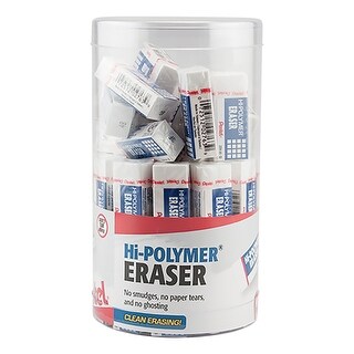 Pentel Hi-Polymer Block Eraser, Small, White, Pack of 48 - Bed Bath ...