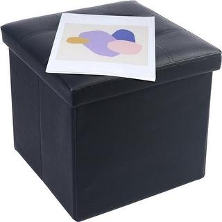 Ottoman Storage Cube with Lid - Bed Bath & Beyond - 39554206