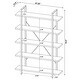 Cole 70-inch 5-shelf Bookshelf with Metal Frame - Bed Bath & Beyond ...