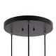 Haye Modern 3-Light Glass Chandelier Black Gold Cluster Pendant Lights ...