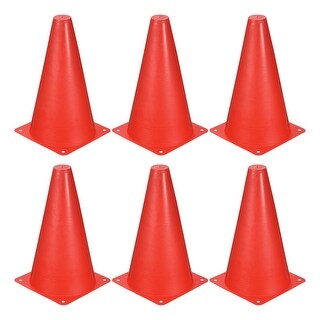 5.5x9.1" Soccer Training Cones 6Pcs Plastic Agility Marker Drill Cones ...