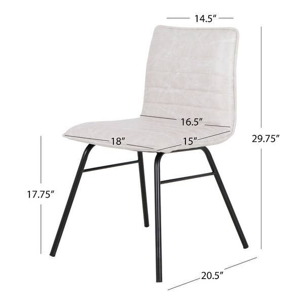 Kotter Home Modern Dining and Counter Chairs with Horizontal Channeling ...