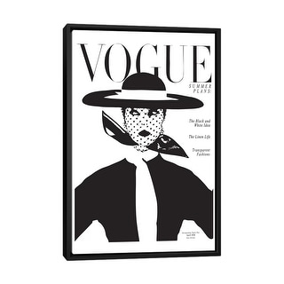 iCanvas "Vintage Vogue Cover, Black And White Fashion Print" by ...